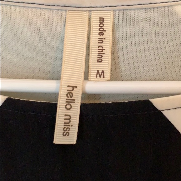 hello miss | Dresses | Hello Miss Black And White Chevron Dress | Poshmark
